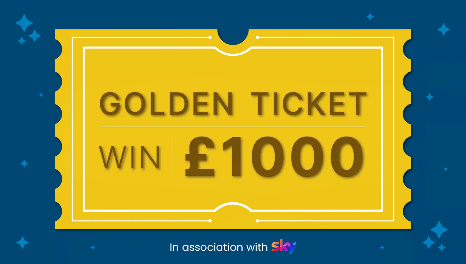 Golden Ticket £1000 prize draw | Broadband Finder
